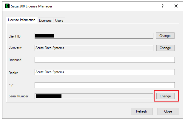 How to Update or Register the Sage 300 License Keys