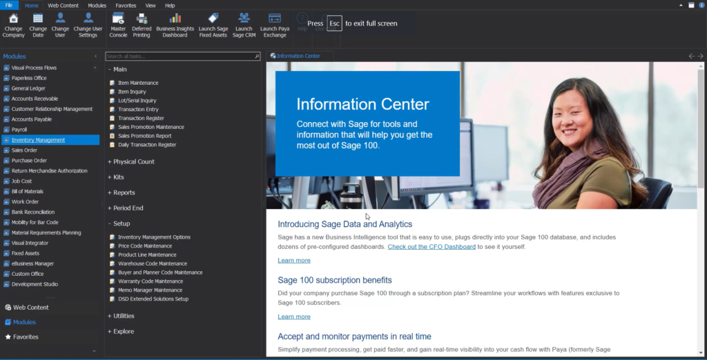 Sage 100 Bank Reconciliation Security Bank Code Add-On