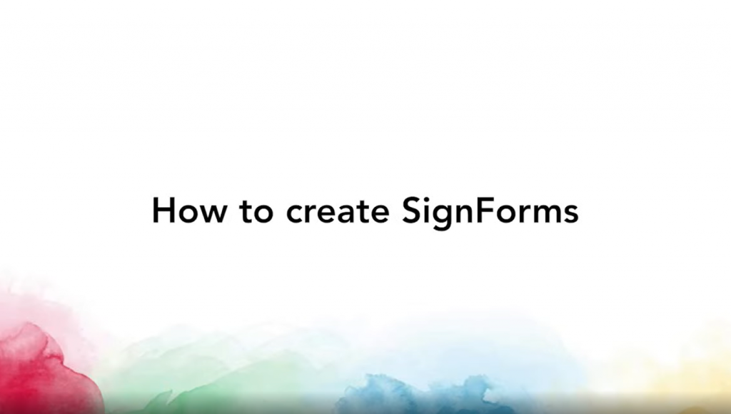 Zoho Sign - How to Create SignForm