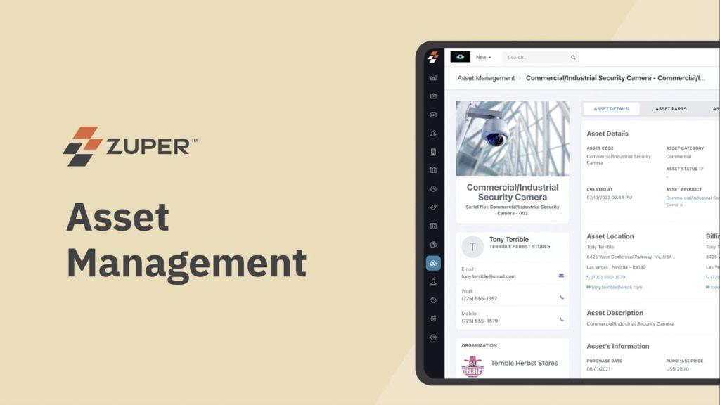 Asset Management Lifecycle in Zuper Overview