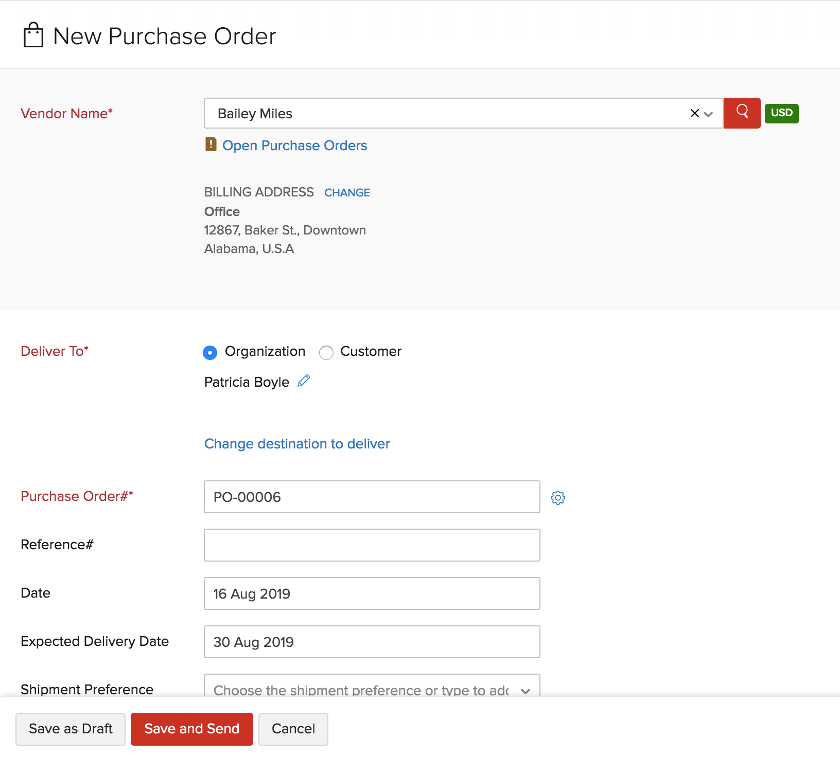 Zoho Books - How to Create Purchase Orders