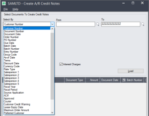 Sage 300 Create AR Credit Notes
