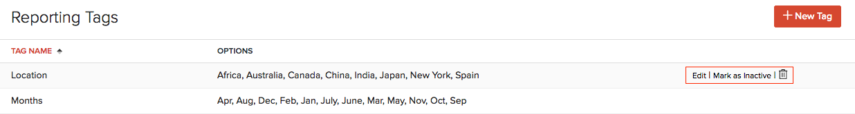 Zoho Books - Create Reporting Tags