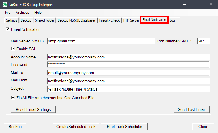 Sage 300 SOX Backup Enterprise