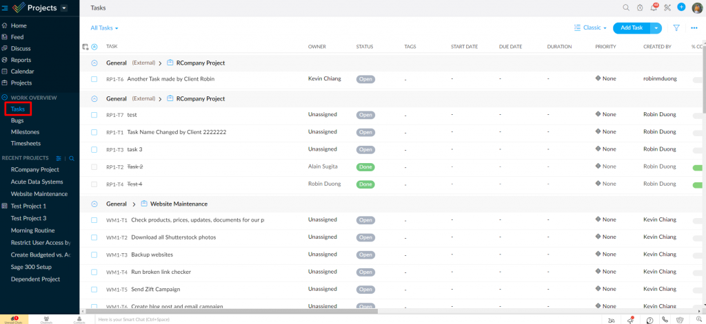 Zoho Projects - How to Share Projects With a Client User