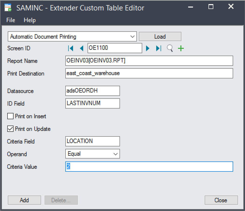 Sage 300 Automatically Print Documents