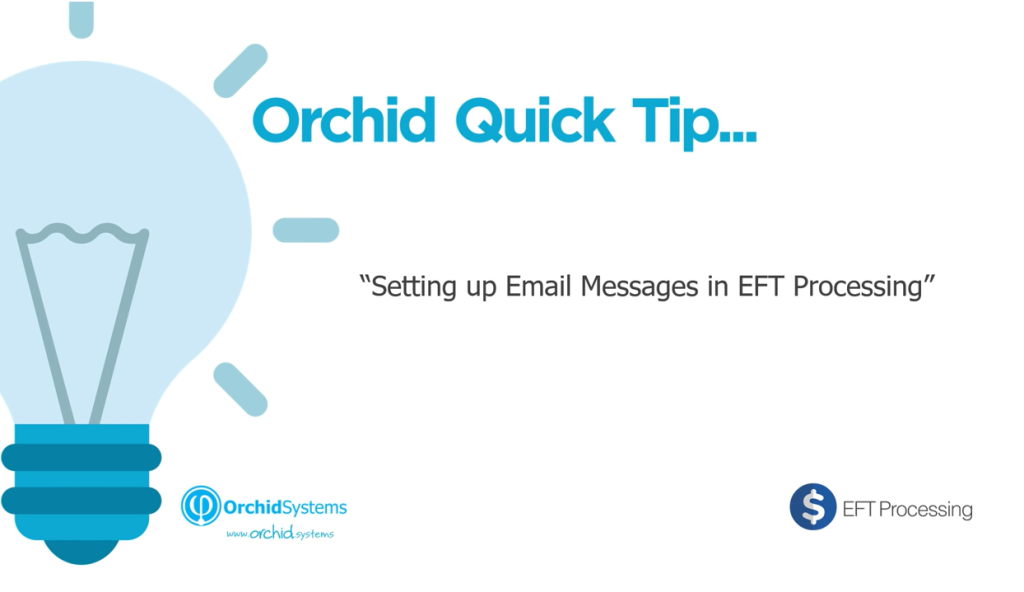 Sage 300 EFT Quick Tip - Setting up Email Templates